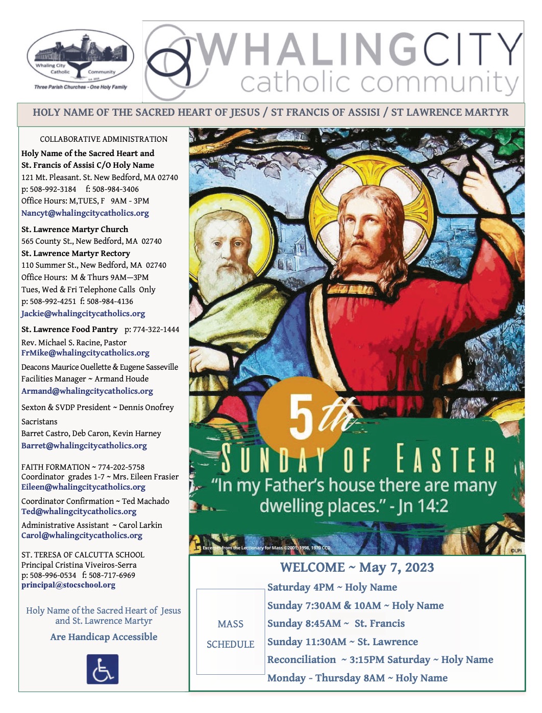 Bulletin for 5th Sunday of Easter